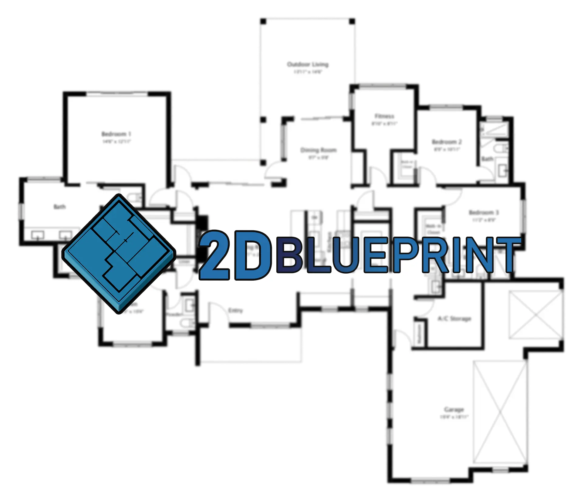 2D Blueprint | Professional 2D Floor Plan Services